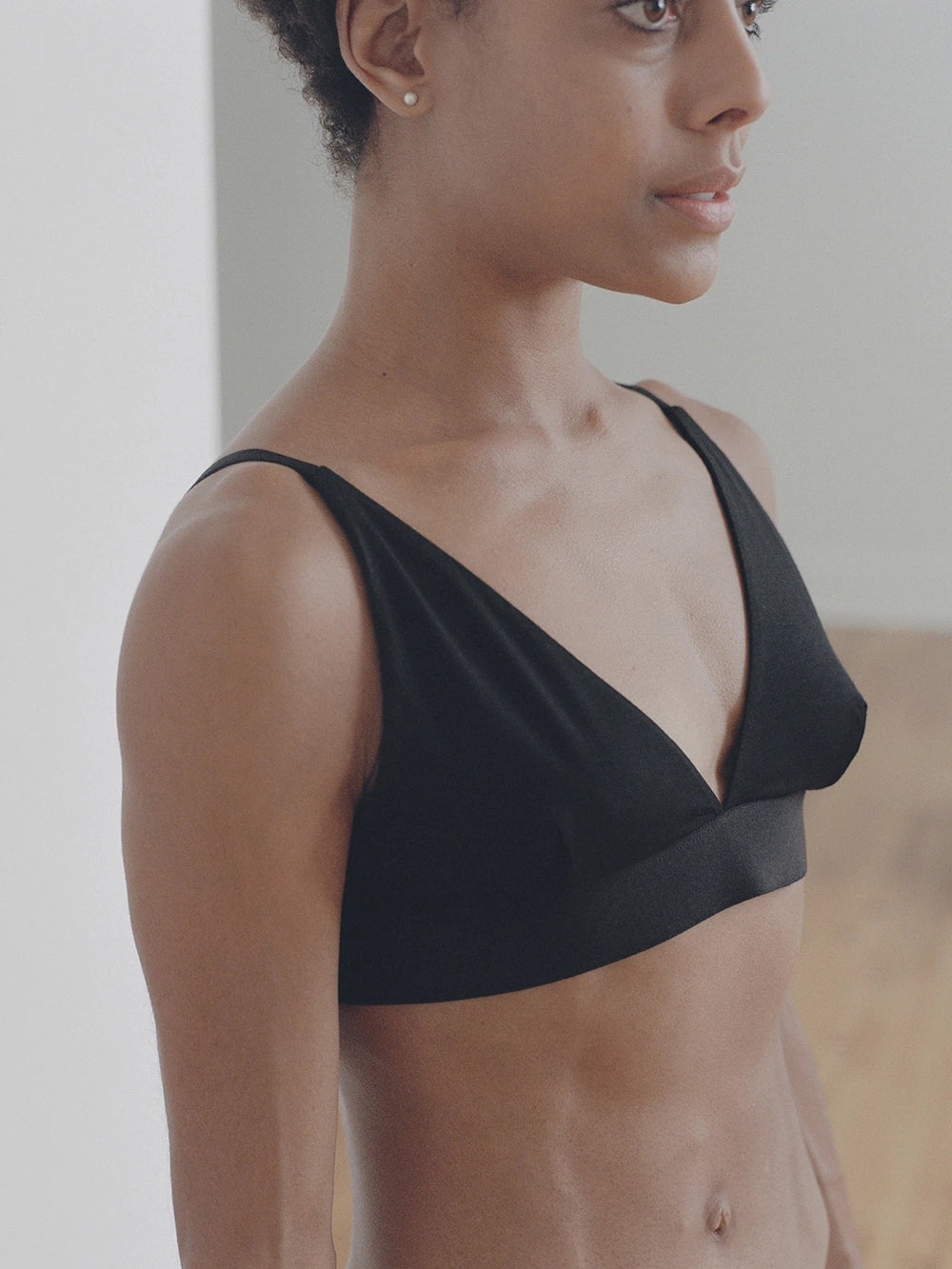 black triangle bra