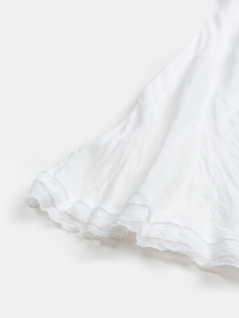 Greta Cotton Voile Slip Dress In White